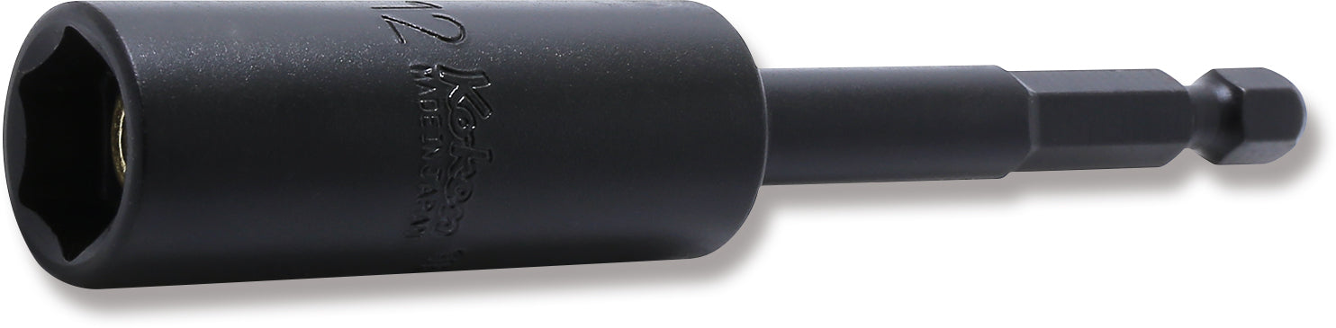 1/4 Hex Dr. Nut Setter 12mm 6 point Length 100mm Slide Magnet — Ko-ken ...