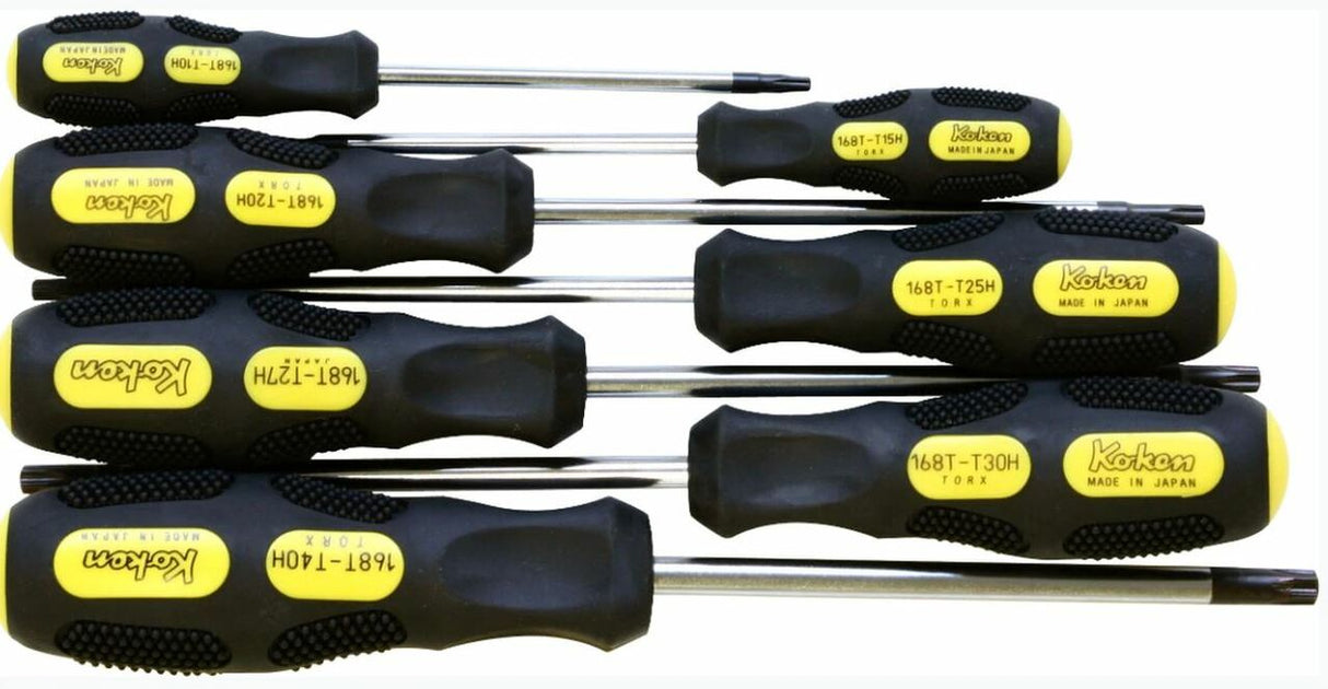7 Piece Tamper-Resistant TORX® Screwdriver T10H-T40H — Ko-ken Canada