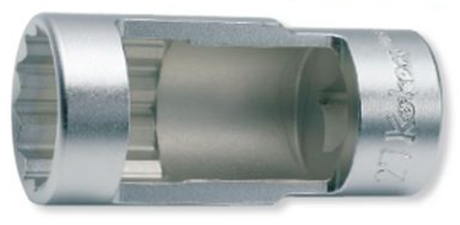 1/2 Sq. Dr. Socket 27mm 77mm For fuel injection pump — Ko-ken Canada